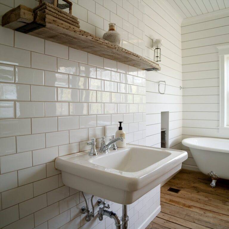 Use Tiles Effectively in a Farmhouse Bathroom - INFOR EASY HOME