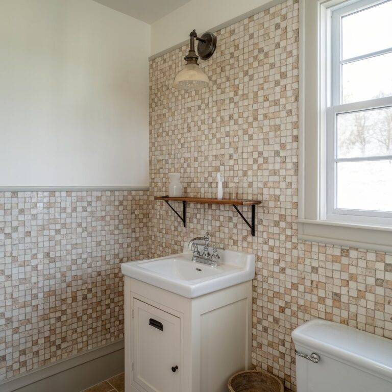 Use Tiles Effectively in a Farmhouse Bathroom - INFOR EASY HOME