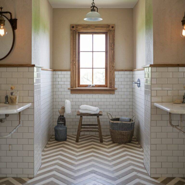 Use Tiles Effectively in a Farmhouse Bathroom - INFOR EASY HOME