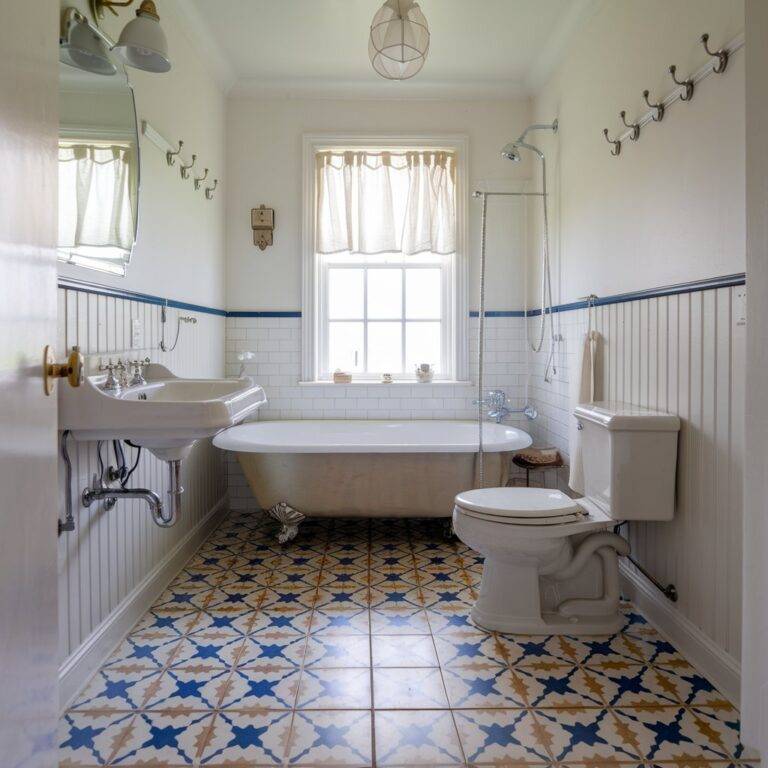 Use Tiles Effectively in a Farmhouse Bathroom - INFOR EASY HOME