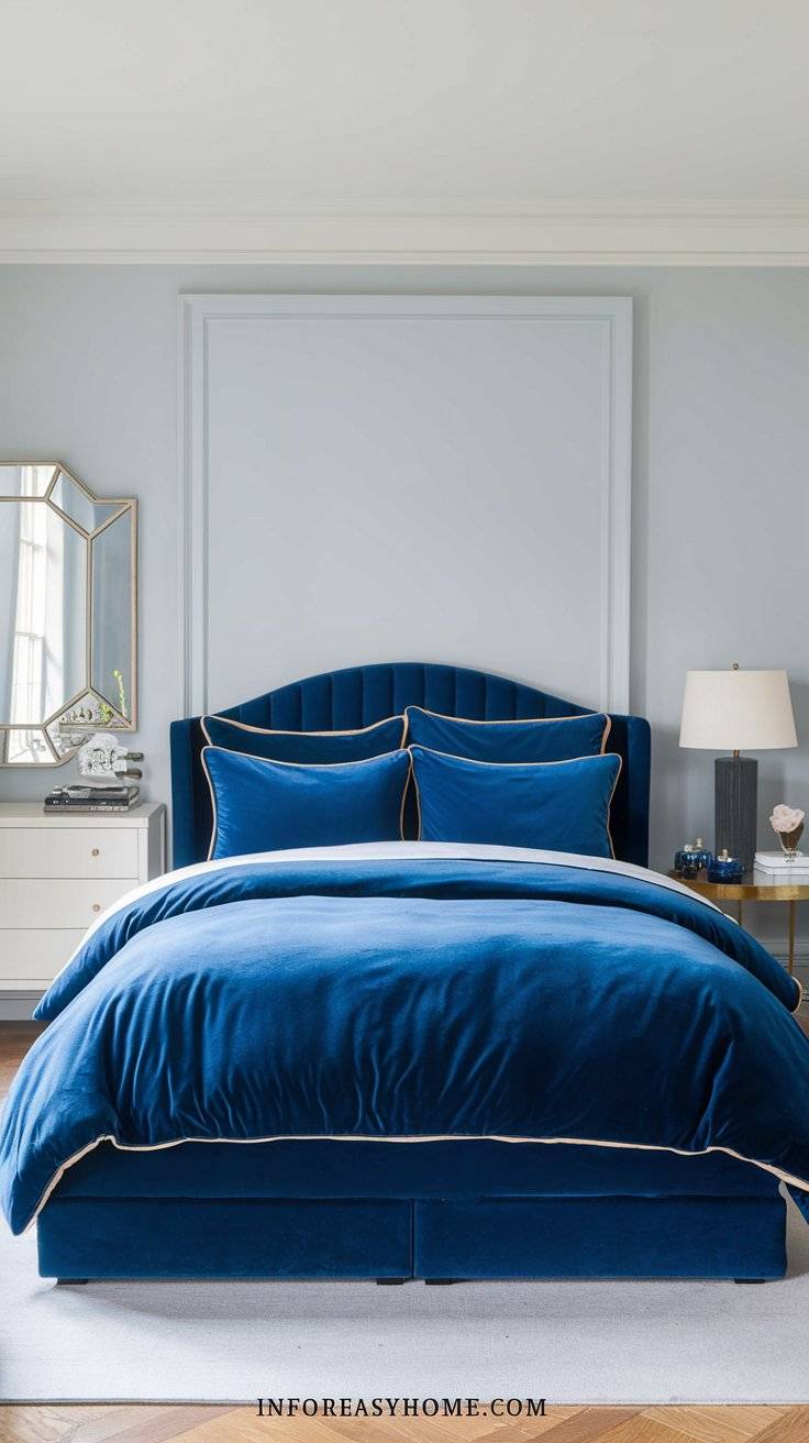 Transform Your Space: Modern Blue Bedroom Design Inspiration - INFOR ...