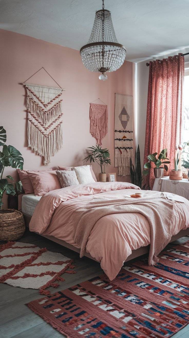 Dusty Pink Bedroom Makeover 40 Stylish and Dreamy Ideas - INFOR EASY HOME