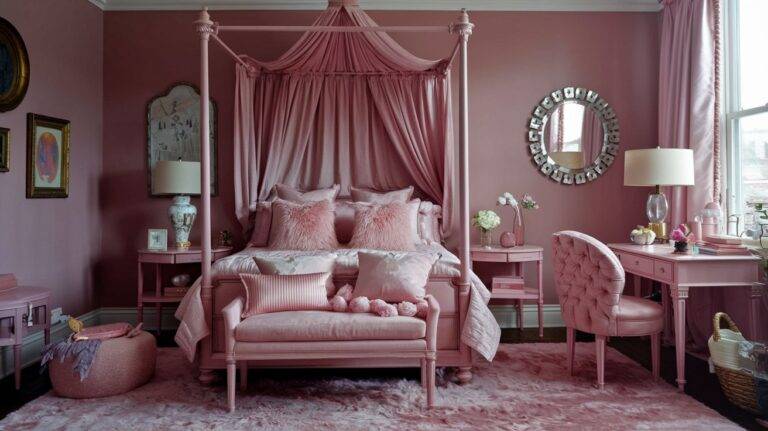 Dusty Pink Bedroom Makeover 40 Stylish and Dreamy Ideas - INFOR EASY HOME