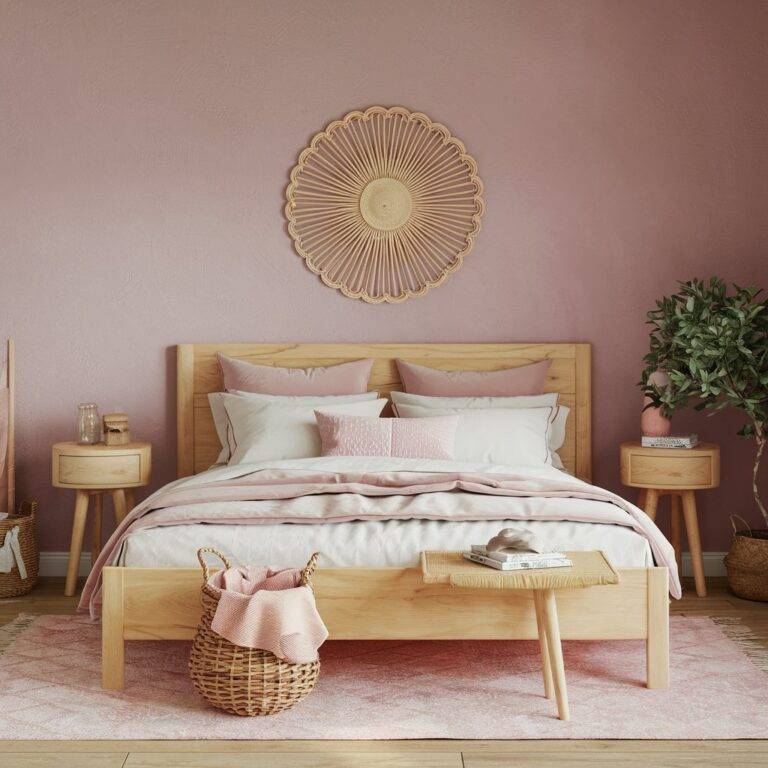 Dusty Pink Bedroom Makeover 40 Stylish and Dreamy Ideas - INFOR EASY HOME