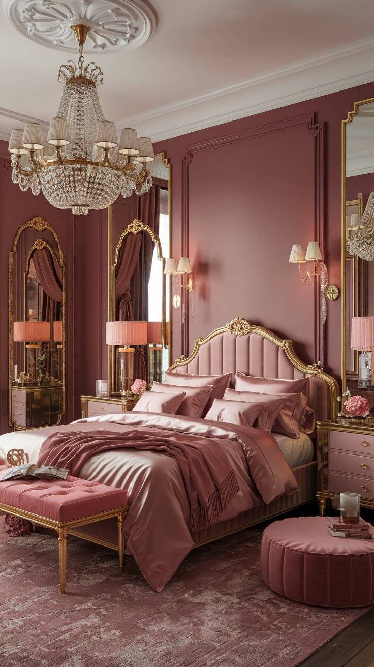 Dusty Pink Bedroom Makeover 40 Stylish and Dreamy Ideas - INFOR EASY HOME