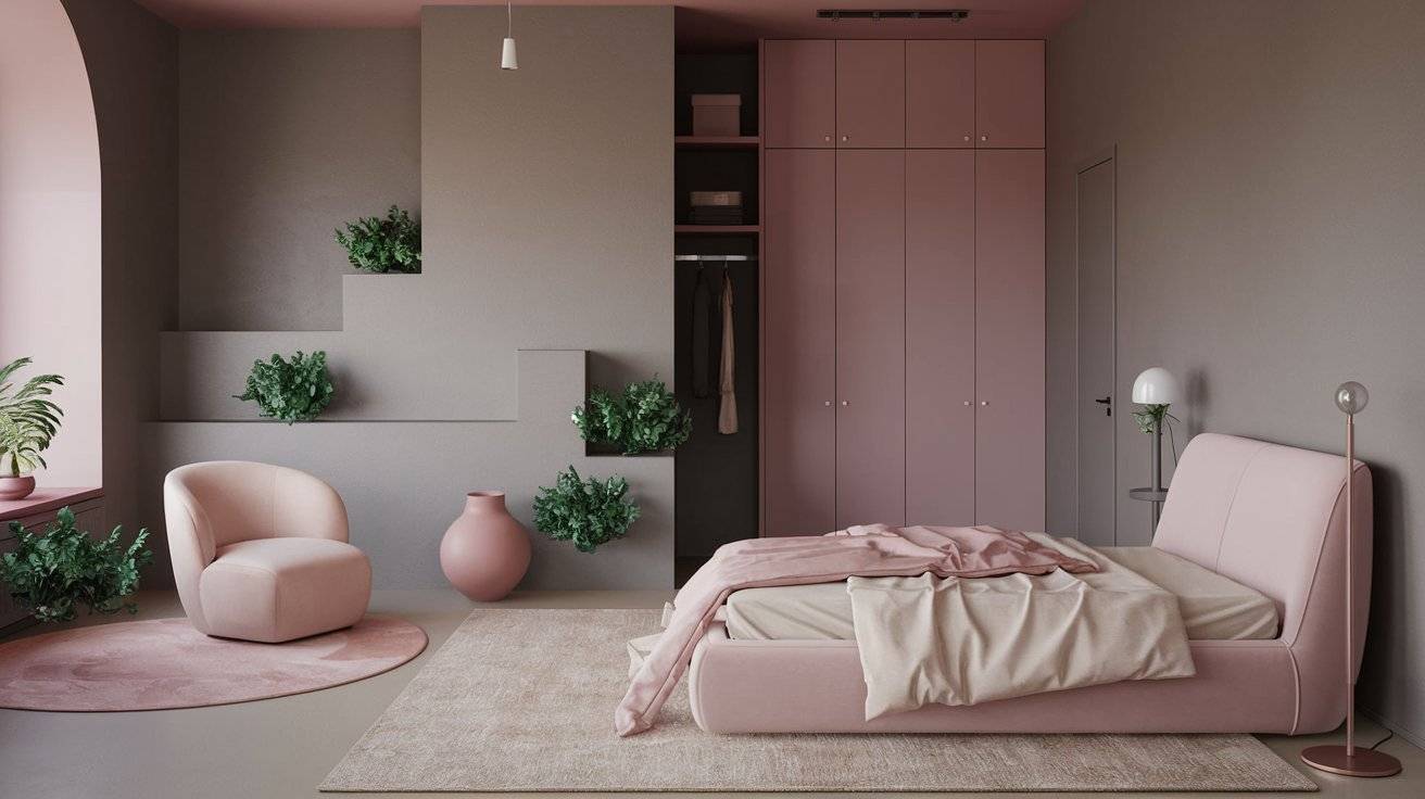 Dusty Pink Bedroom Makeover 40 Stylish and Dreamy Ideas - INFOR EASY HOME