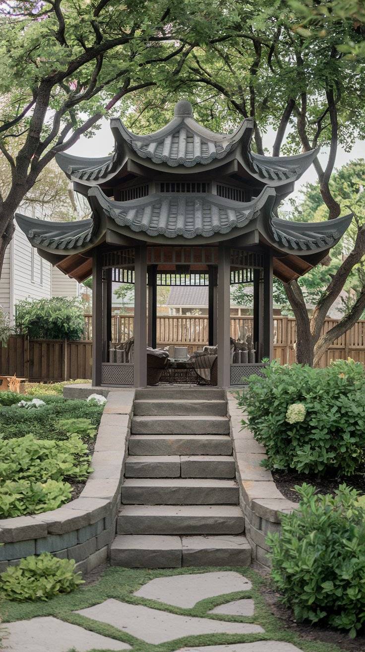 35 Backyard Unique Gazebo Designs Outdoor Space - INFOR EASY HOME