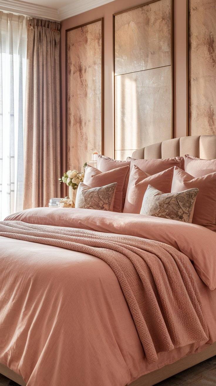 Soft & Cozy Dusty Pink Bedroom Ideas: 50 Elegant Designs - INFOR EASY HOME