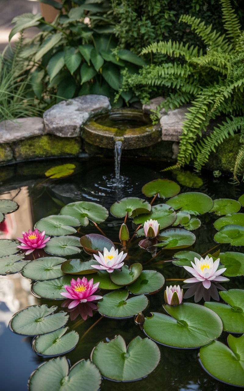 24 Outdoor Water Garden Ideas for a Peaceful Backyard Escape - INFOR ...