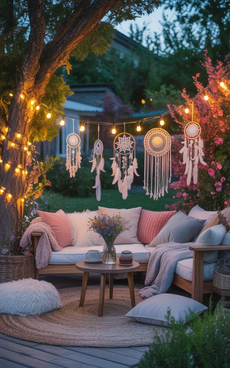 20+ Hippie Boho Garden Ideas Outdoor Space into a Magical Retreat