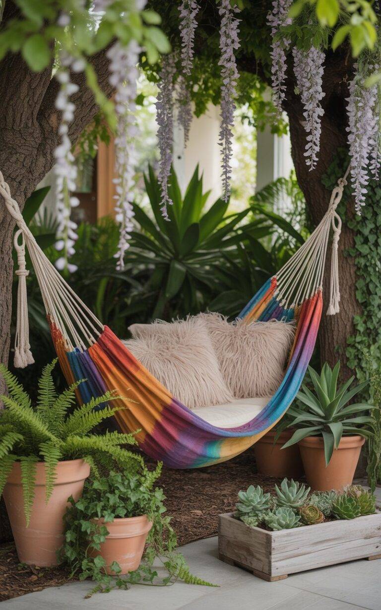 20+ Hippie Boho Garden Ideas Outdoor Space into a Magical Retreat