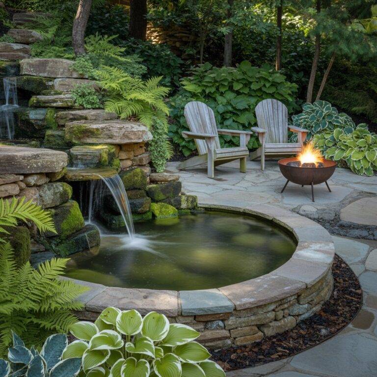 26 Dreamy Garden Ideas to Blend Relaxing Patios with Magical Ponds