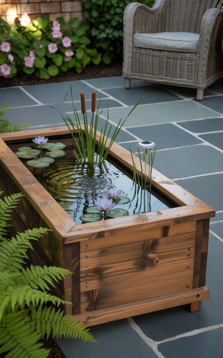 24 Outdoor Water Garden Ideas for a Peaceful Backyard Escape - INFOR ...