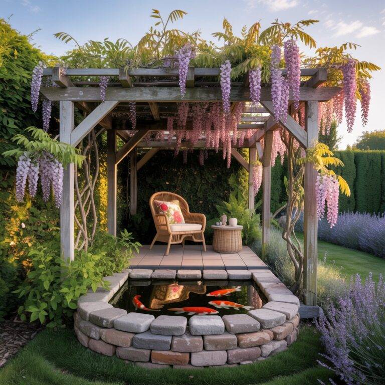 26 Dreamy Garden Ideas to Blend Relaxing Patios with Magical Ponds