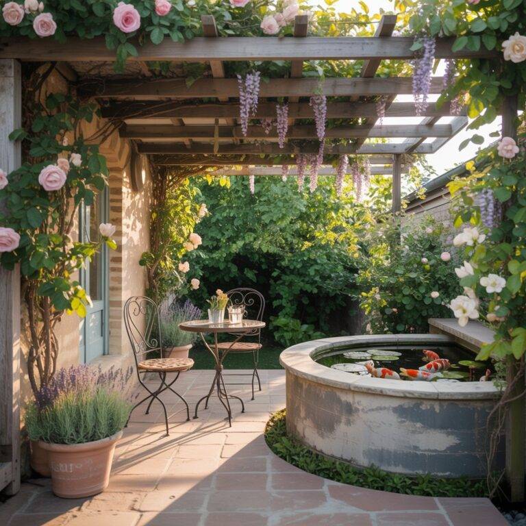 26 Dreamy Garden Ideas to Blend Relaxing Patios with Magical Ponds