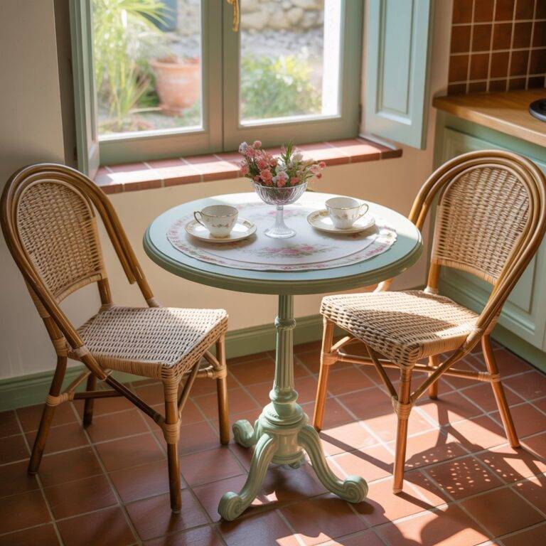 20 Cozy French Dining Table Set Ideas for Small Spaces - INFOR EASY HOME