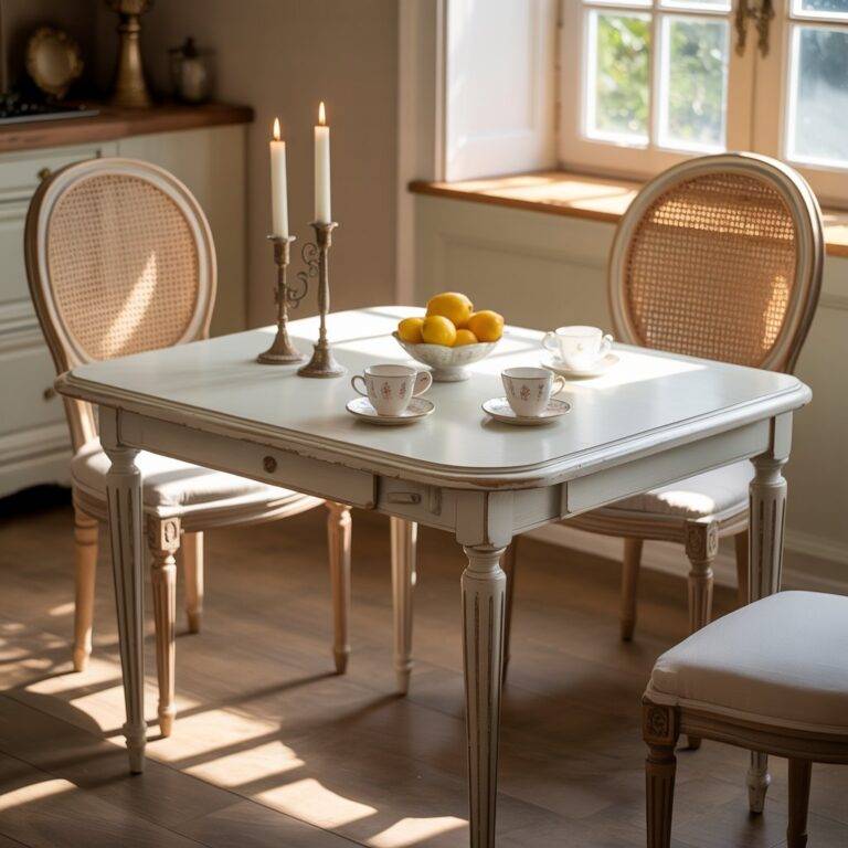 20 Cozy French Dining Table Set Ideas for Small Spaces - INFOR EASY HOME