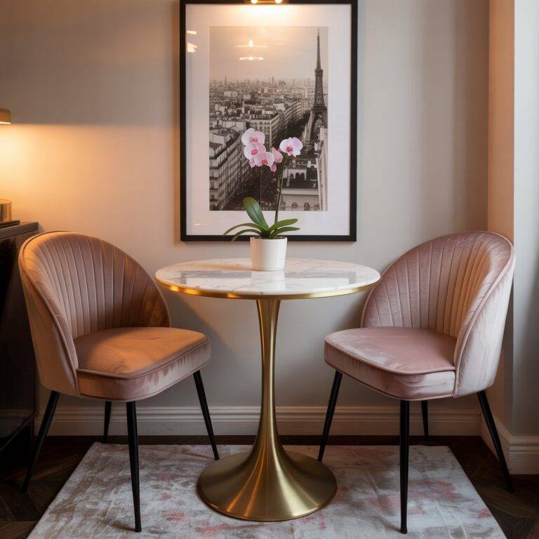 20 Cozy French Dining Table Set Ideas for Small Spaces - INFOR EASY HOME