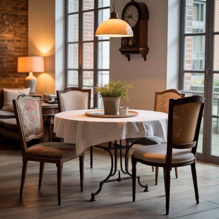 20 Cozy French Dining Table Set Ideas for Small Spaces - INFOR EASY HOME