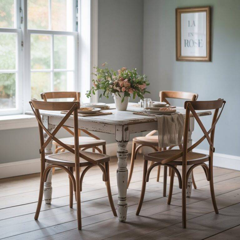 20 Cozy French Dining Table Set Ideas for Small Spaces - INFOR EASY HOME