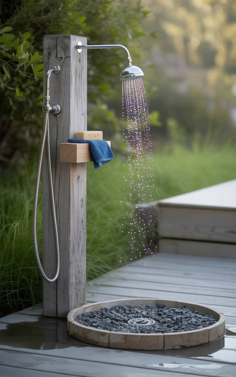26 Backyard Shower Ideas That Turn Your Outdoor Space Into a Spa ...