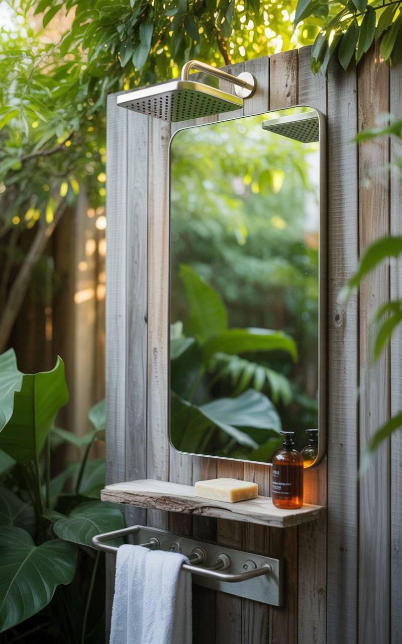26 Backyard Shower Ideas That Turn Your Outdoor Space Into a Spa ...