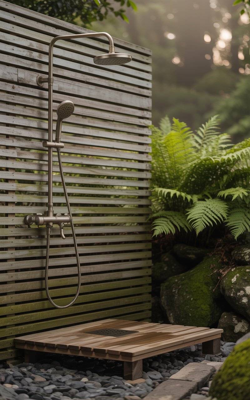 26 Backyard Shower Ideas That Turn Your Outdoor Space Into a Spa ...