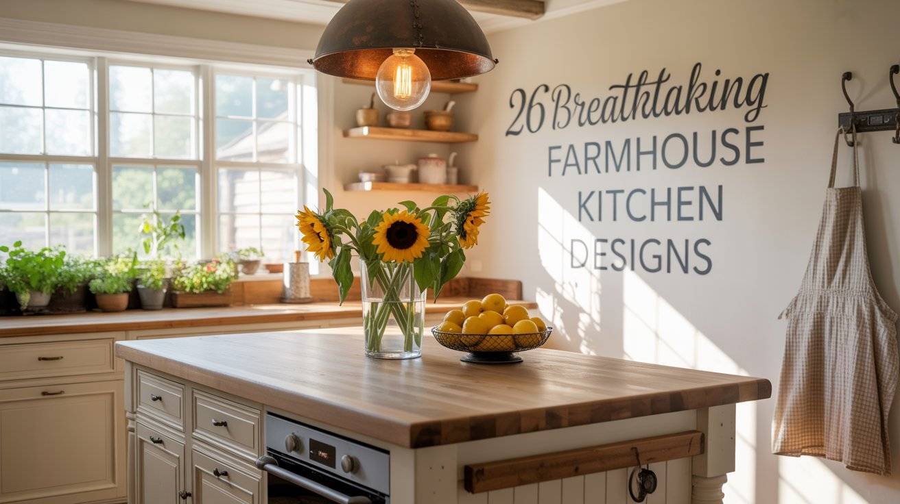 26 Breathtaking Farmhouse Kitchen Designs to Inspire Your Remodel ...
