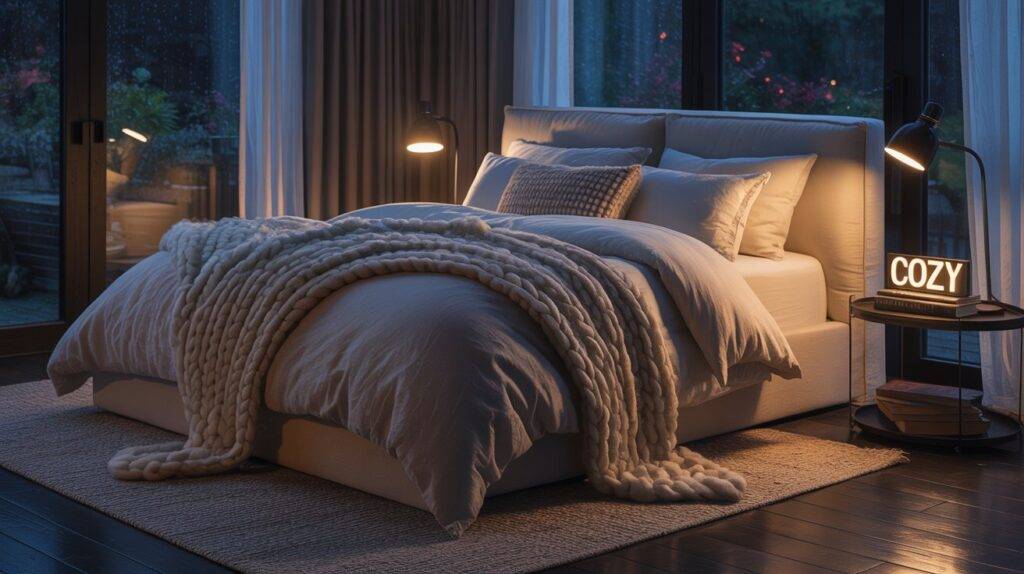 27 Cozy Dark Bedroom Inspiration Ideas for Warm and Relaxing - INFOR ...