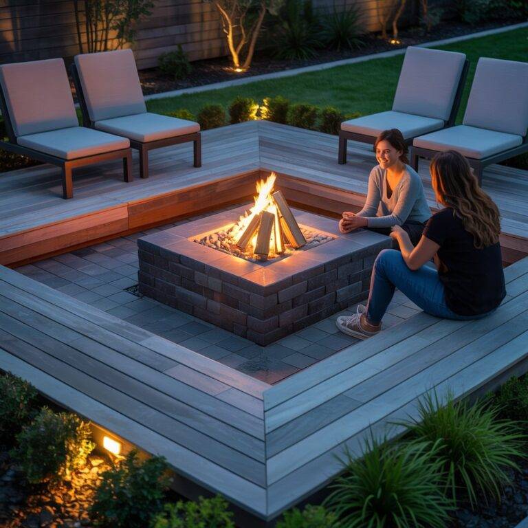 24 Modern Fire Pit Ideas to Elevate Your Backyard Style - INFOR EASY HOME