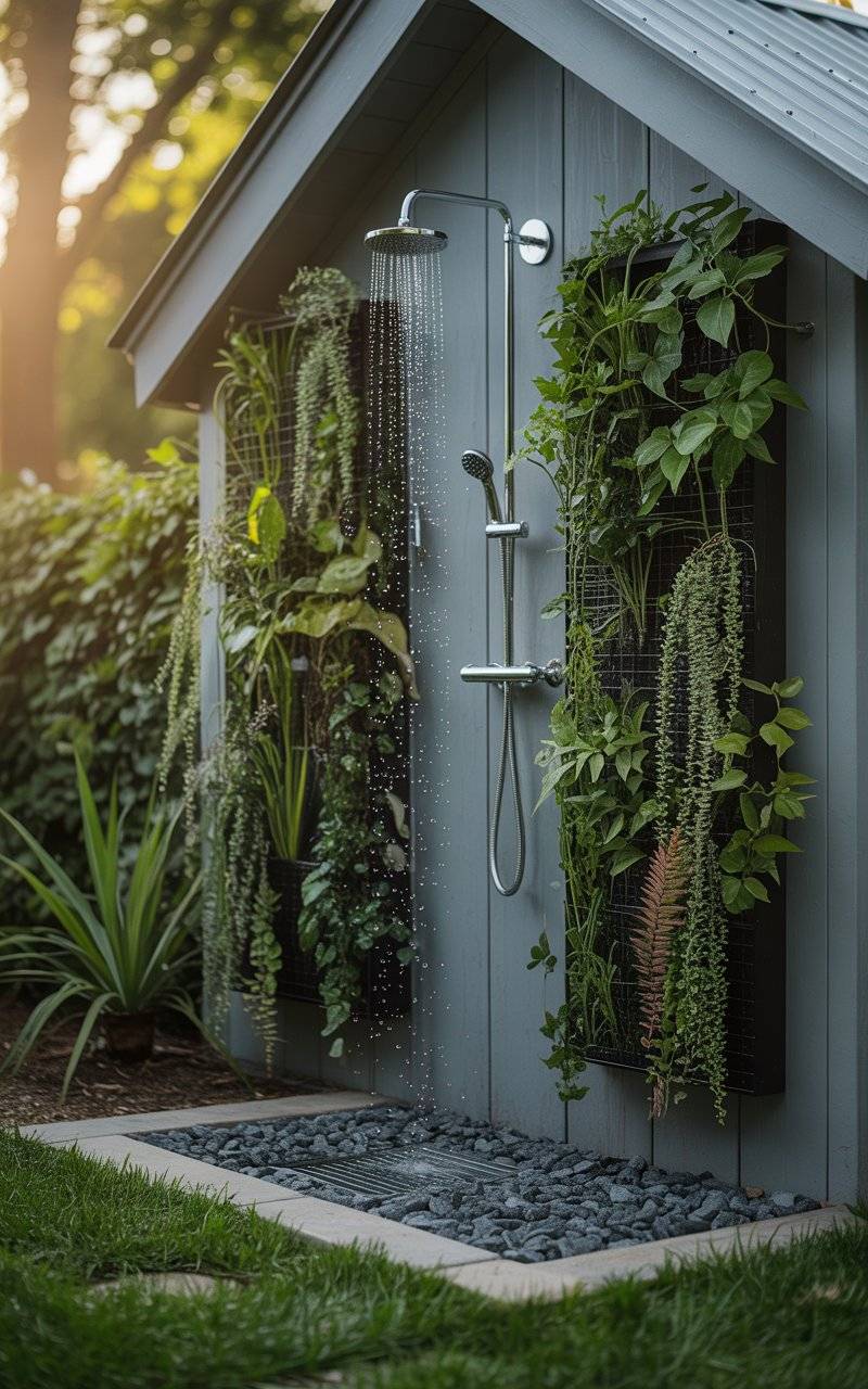 26 Backyard Shower Ideas That Turn Your Outdoor Space Into a Spa ...