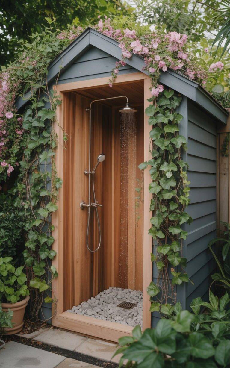 26 Backyard Shower Ideas That Turn Your Outdoor Space Into a Spa ...