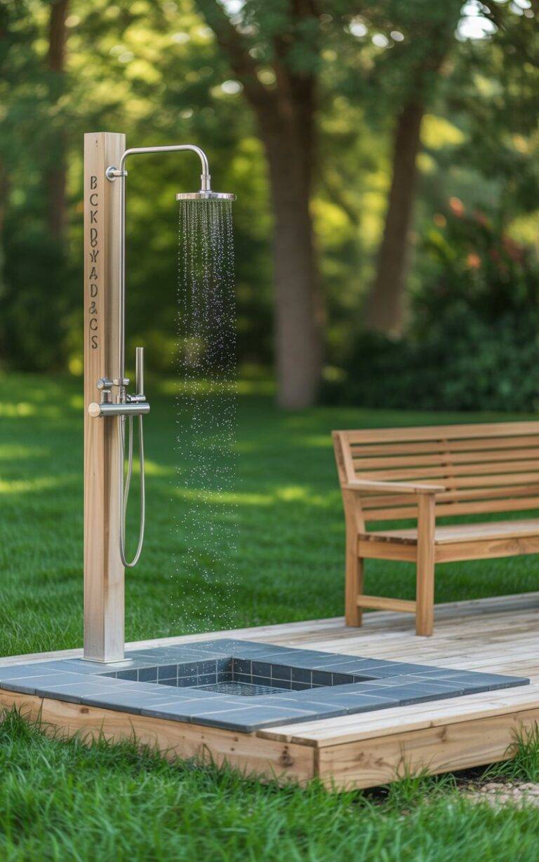 26 Backyard Shower Ideas That Turn Your Outdoor Space Into a Spa ...