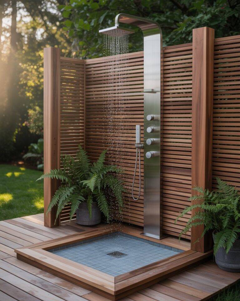 20 Outdoor Shower Room Ideas to Upgrade Your Backyard - INFOR EASY HOME