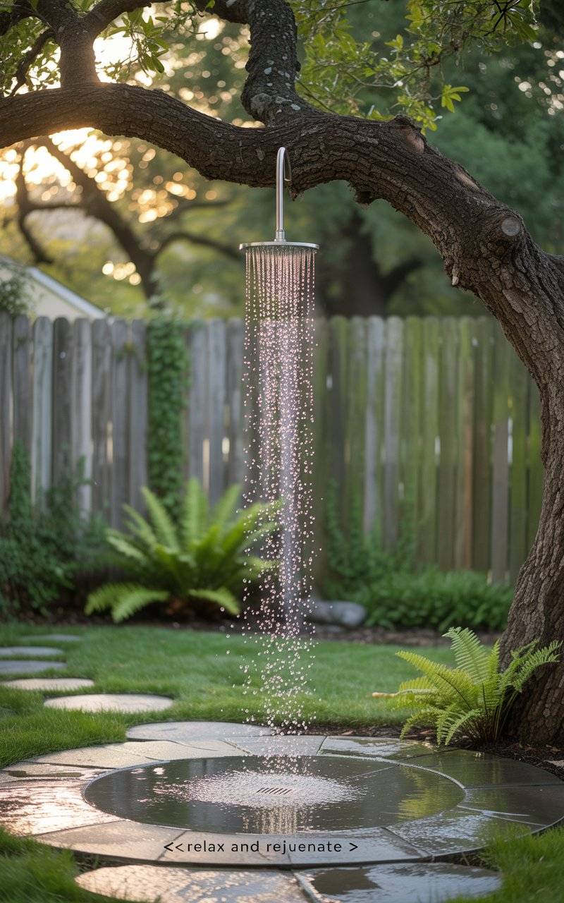 26 Backyard Shower Ideas That Turn Your Outdoor Space Into a Spa ...