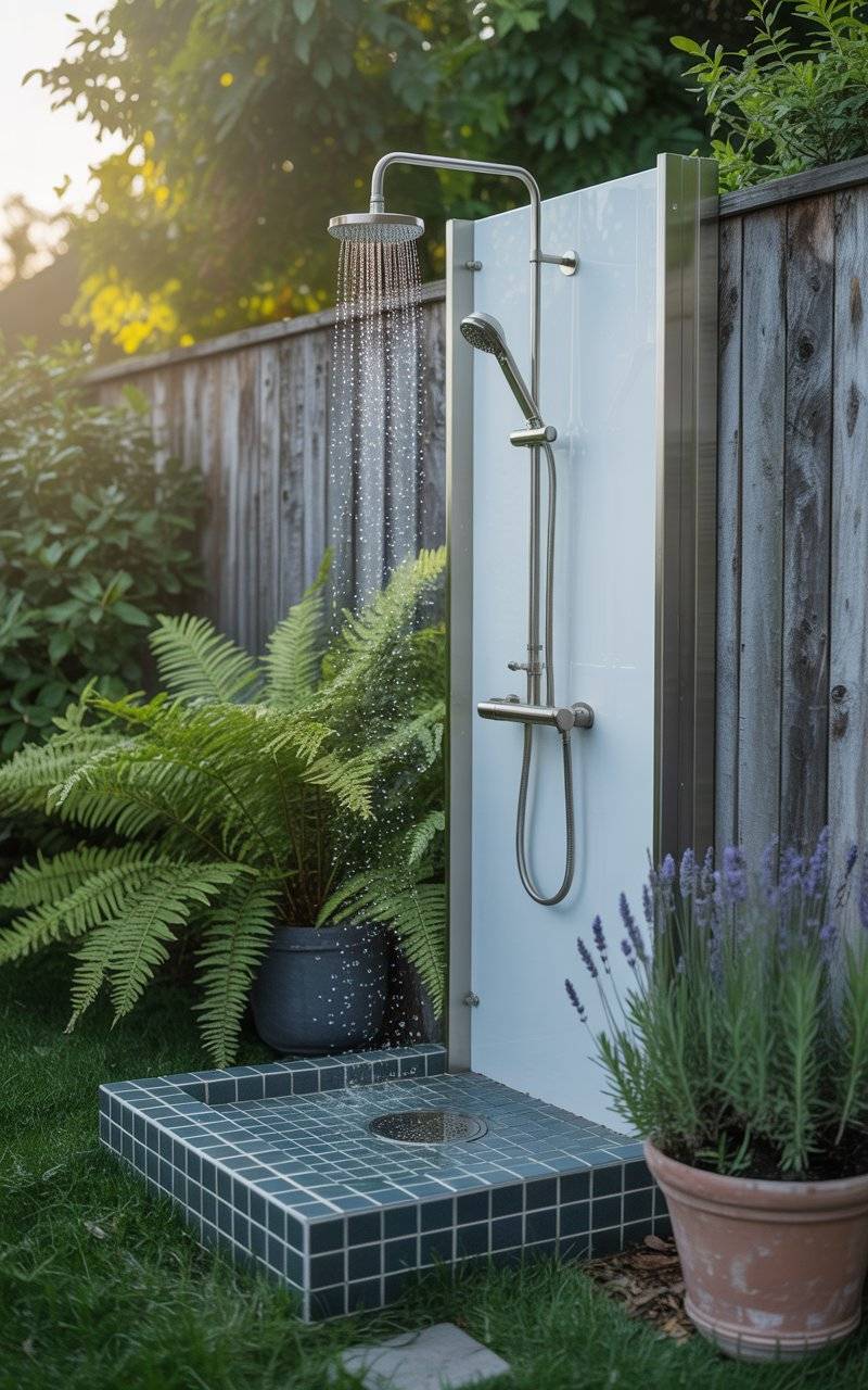 26 Backyard Shower Ideas That Turn Your Outdoor Space Into a Spa ...