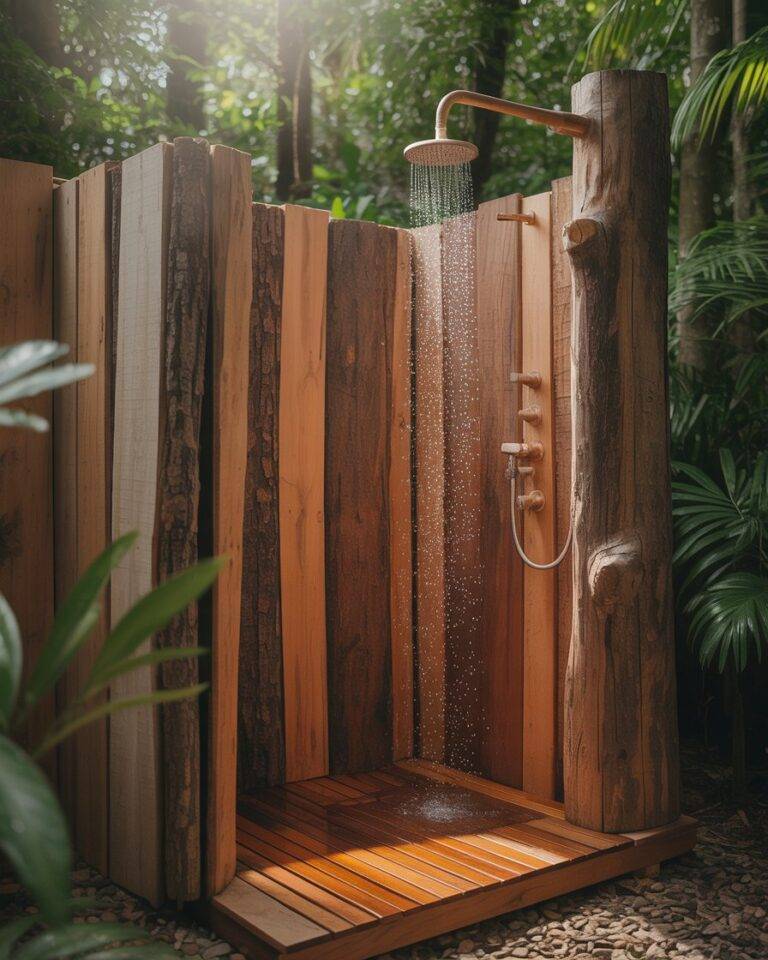 20 Outdoor Shower Room Ideas to Upgrade Your Backyard - INFOR EASY HOME