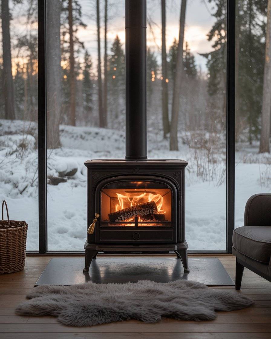 21 Cozy Living Room Ideas with Wood Stoves - INFOR EASY HOME