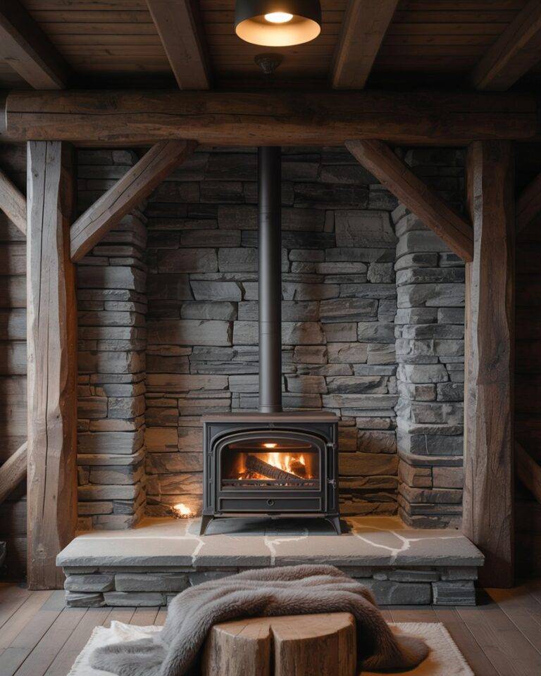 21 Cozy Living Room Ideas with Wood Stoves - INFOR EASY HOME