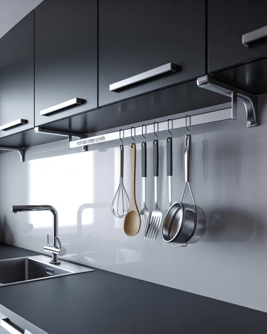 24 Organized Black Kitchen Ideas for a Modern Home - INFOR EASY HOME