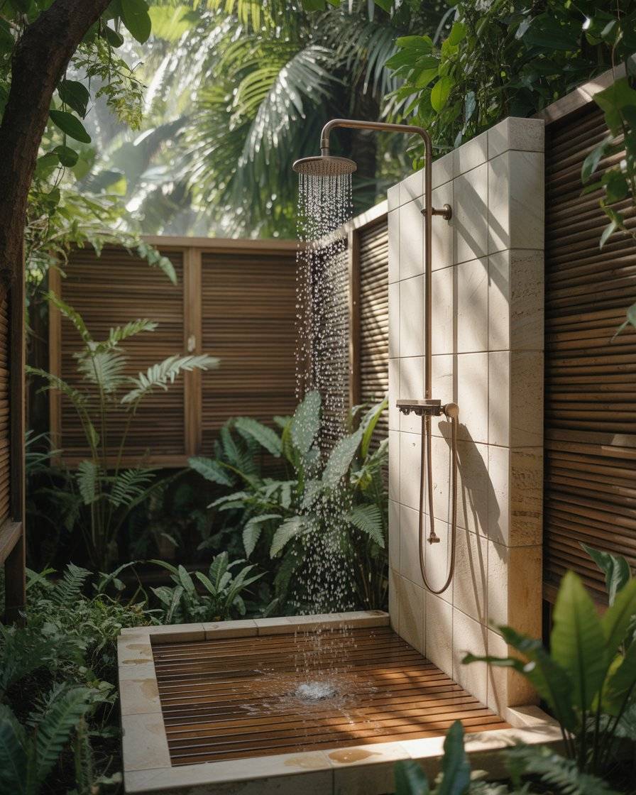 23 Outdoor Shower Ideas for a Fresh and Functional Backyard Setup ...