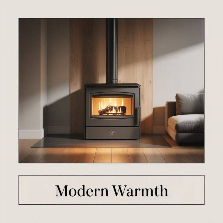 Warm, Organized & Stylish: The Magic of a Wood Stove and Modular ...