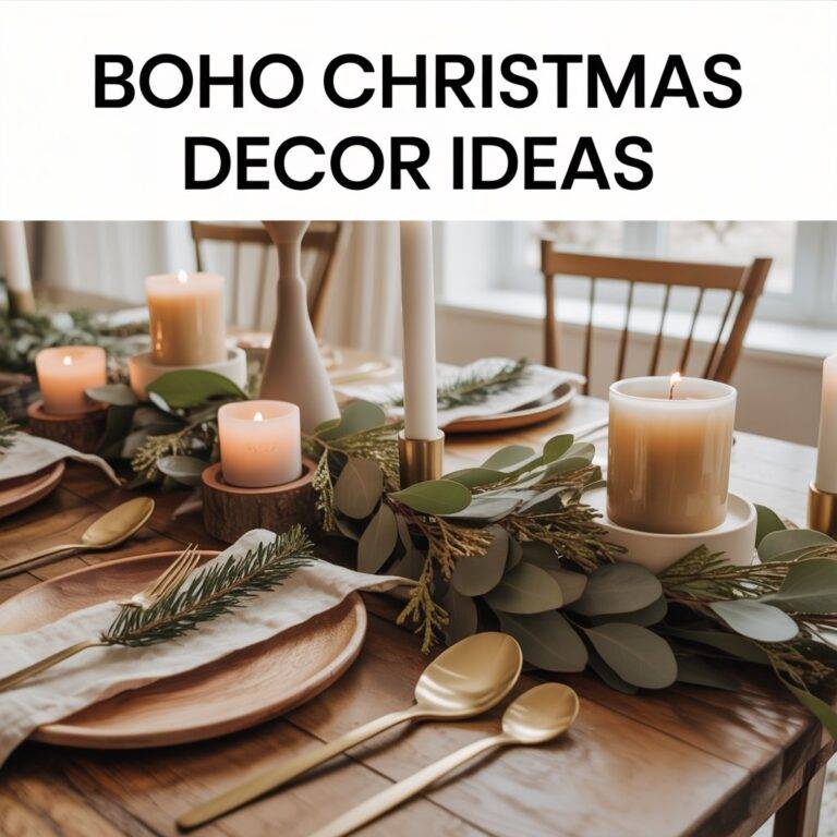 15 Boho Christmas Party Ideas with Natural Textures - INFOR EASY HOME