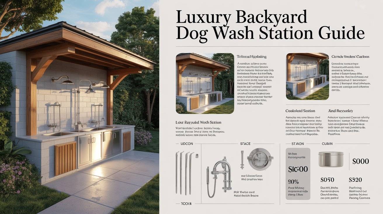 Luxury Backyard Dog Wash Station Guide (plans and costs) - INFOR EASY HOME