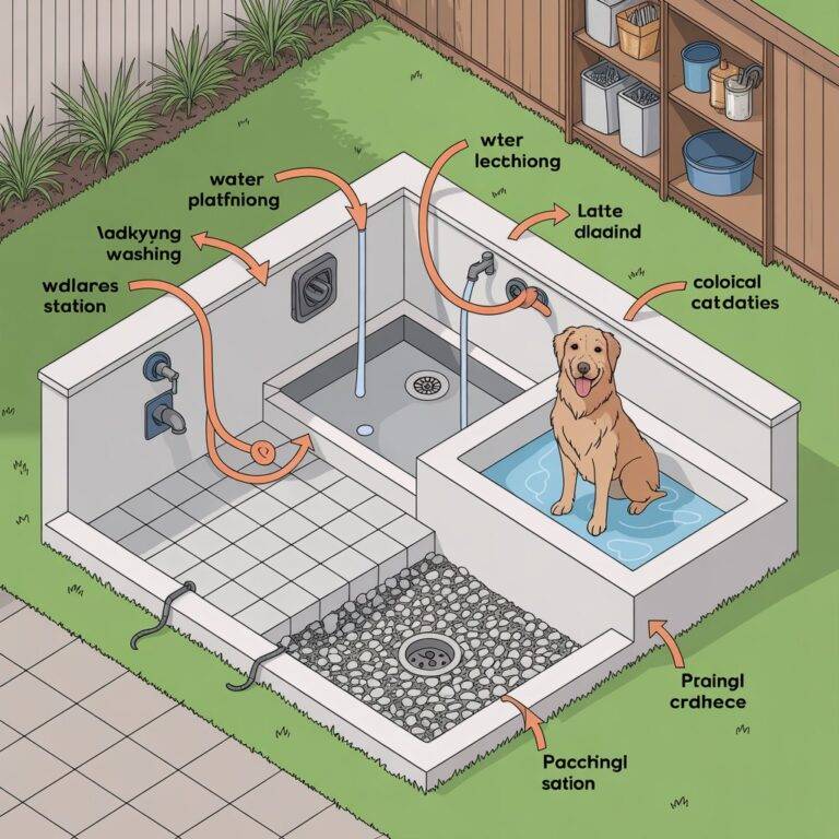 Luxury Backyard Dog Wash Station Guide (plans and costs) - INFOR EASY HOME