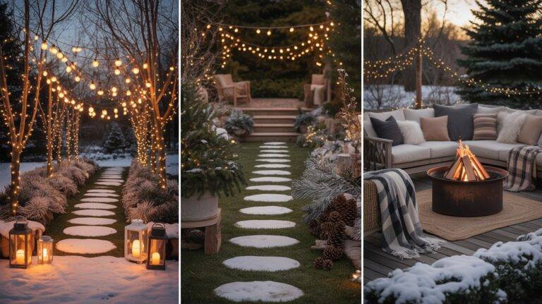 Enchanting Christmas Garden Designs for a Cozy, Festive Backyard ...