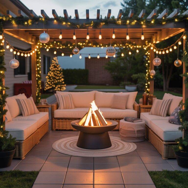 Enchanting Christmas Garden Designs for a Cozy, Festive Backyard ...