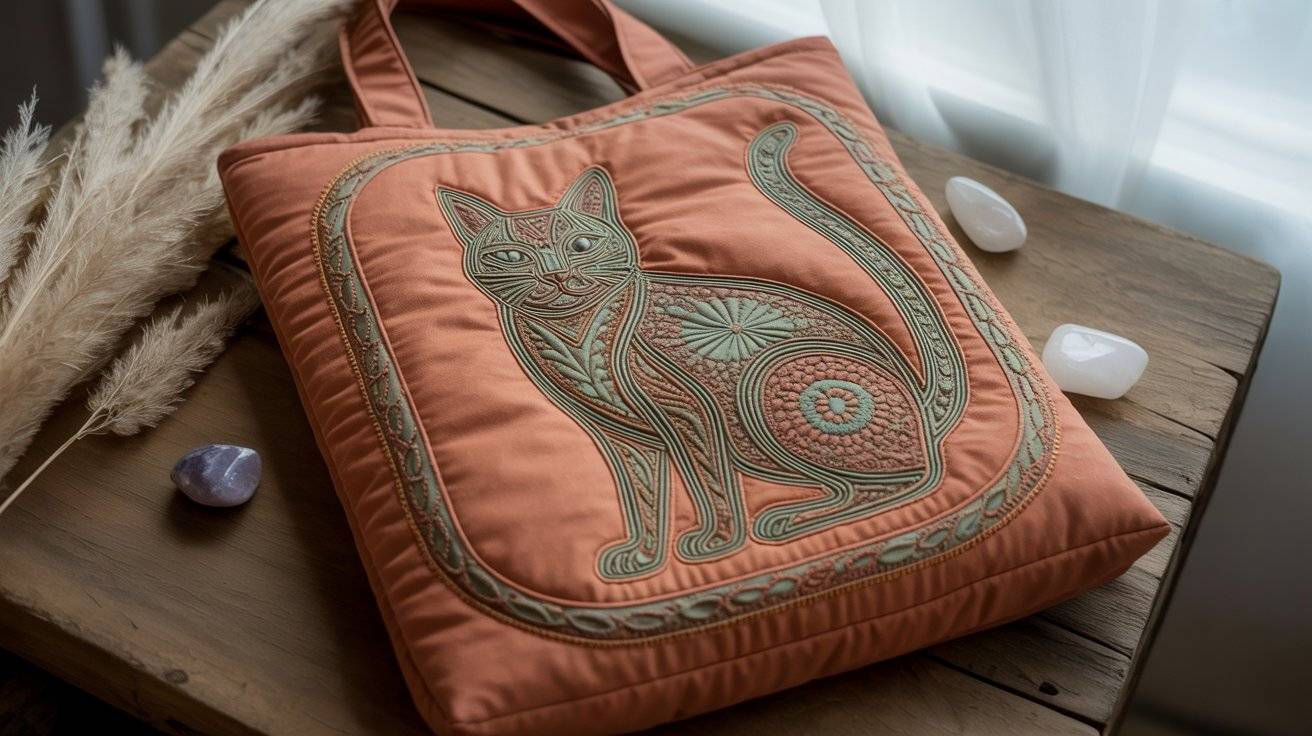Pinterest worthy Cat Art Quilt Tote Bags Every Cat Lover Will Adore ...