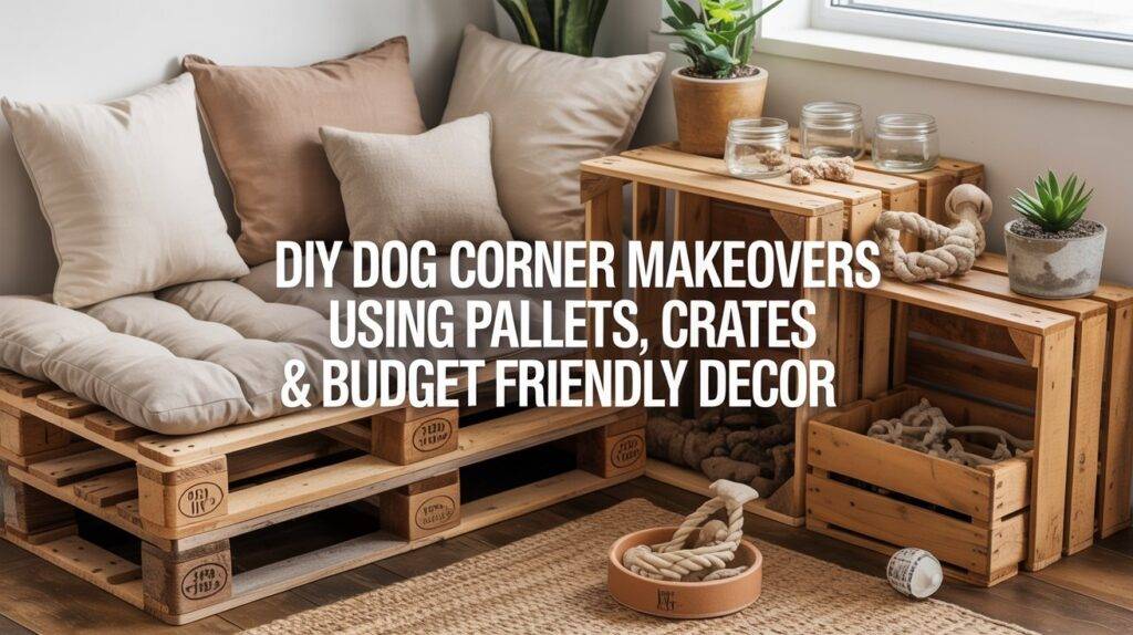 DIY Dog Corner Makeovers Using Pallets, Crates & Budget Friendly Decor ...