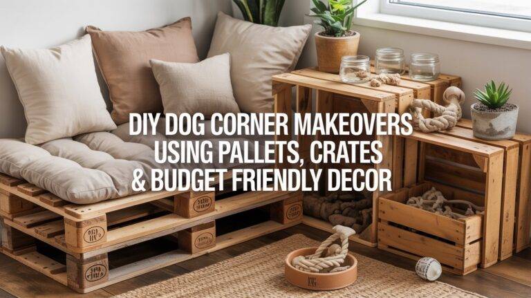 DIY Dog Corner Makeovers Using Pallets, Crates & Budget Friendly Decor ...